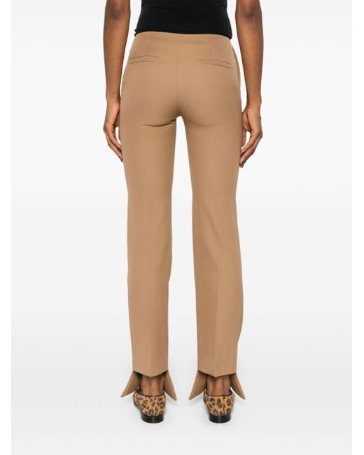 Chloé Coconut Relaxed Fit Trousers in Natural | Lyst