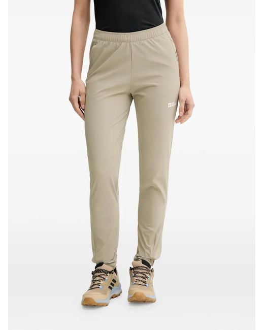Jack Wolfskin Prelight Swift Track Pants in Natural | Lyst UK
