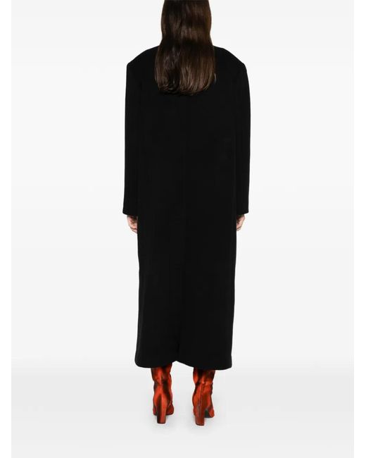 A.M.G Cashmere Coat in Black | Lyst UK