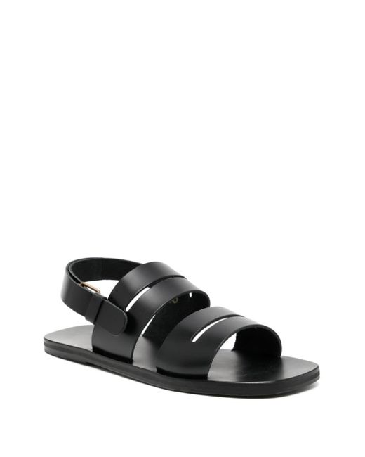 Ancient Greek Sandals Priamos Leather Sandals in Black for Men | Lyst