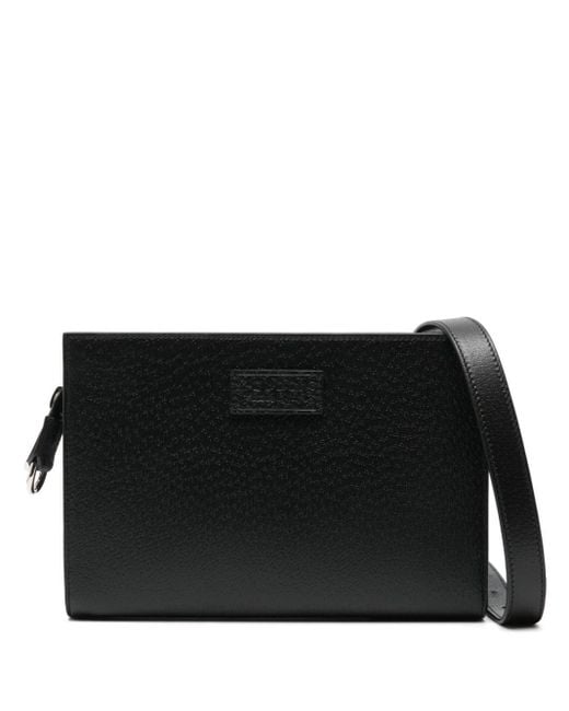 Gucci Logo-Patch Messenger Bag in Black for Men | Lyst UK