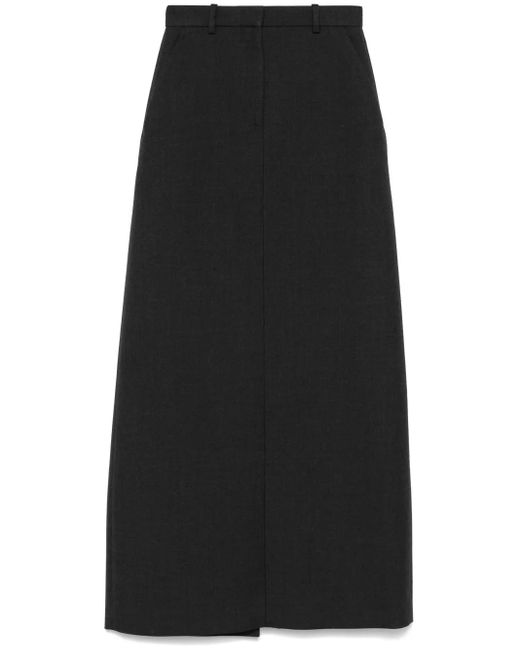 The Row Roux Midi Skirt in Black | Lyst