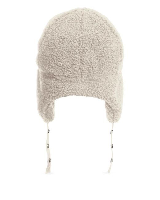 Parajumpers Ear-Flap Fleece Hat in White | Lyst