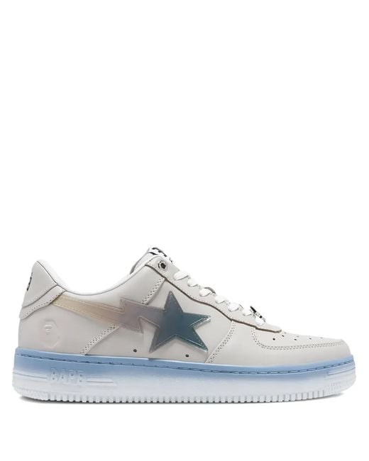 A Bathing Ape Bape Sta M1 Star-Detail Low-Top Sneakers in White for Men ...