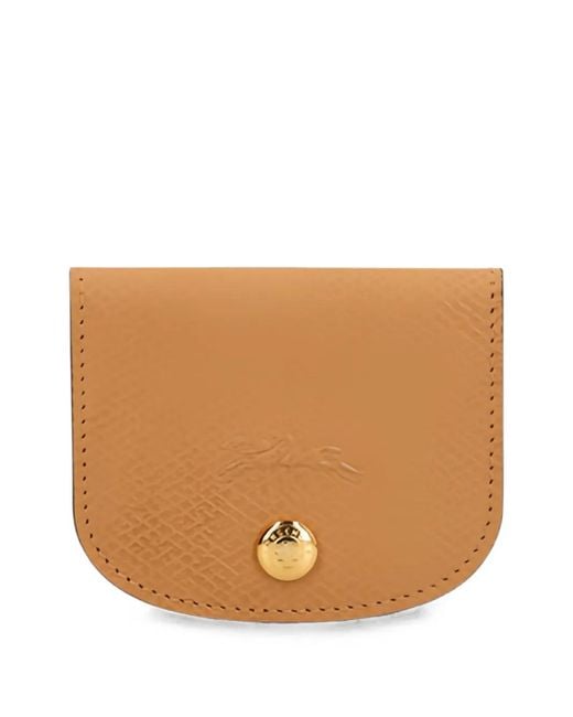 Longchamp Épure Leather Card Holder in Brown | Lyst UK