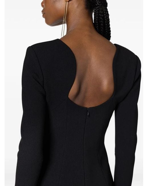 ROKSANDA Zari Square-Neck Maxi Dress in Black | Lyst UK