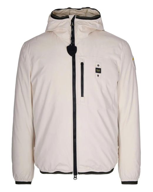 Blauer Hooded Jacket in Natural for Men | Lyst UK