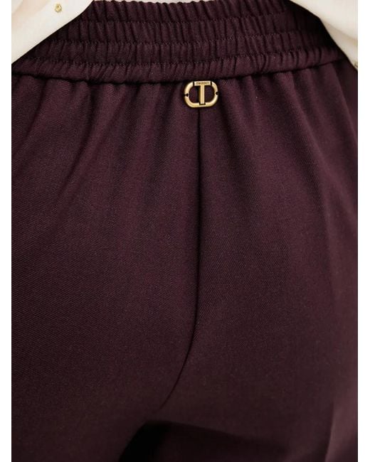 Twinset Elastic-Waist Tailored Trousers | Lyst UK