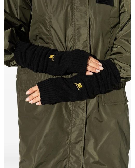 Mitaines Brodées Ganni en coloris Noir | Lyst