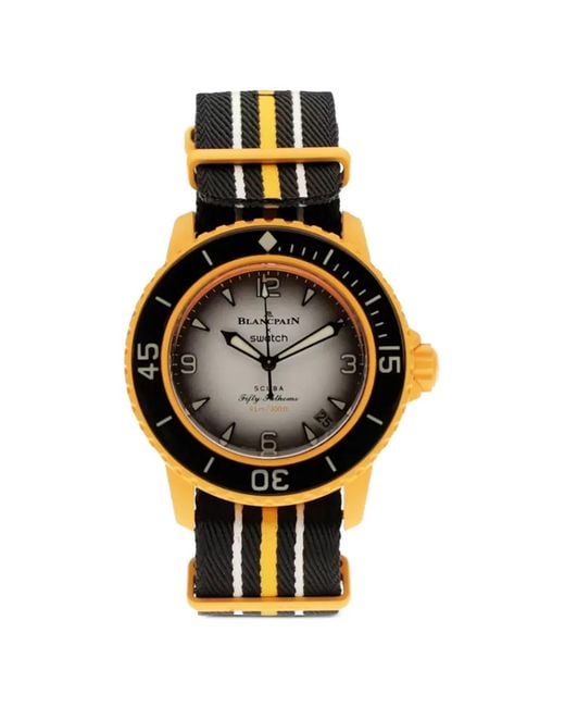Blancpain X Swatch Scuba Fifty Fathoms Watches in Black for Men | Lyst UK