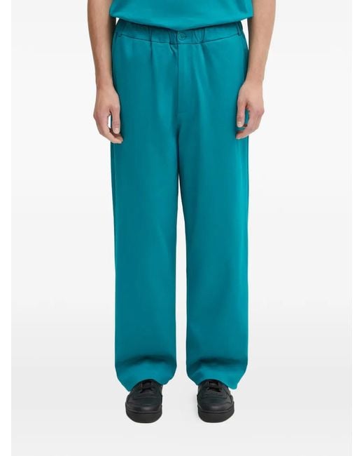 PANGAIA Button-Fastening Trousers in Blue for Men | Lyst UK