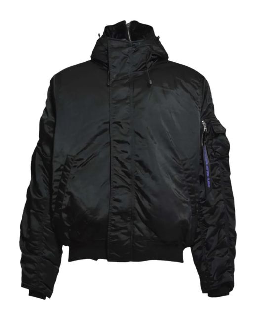 Alpha Industries N-2B Uv Padded Hooded Jacket in Black for Men | Lyst