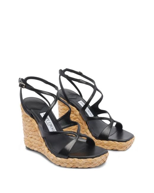 Jimmy Choo 110 Ayla Sandals in Metallic | Lyst