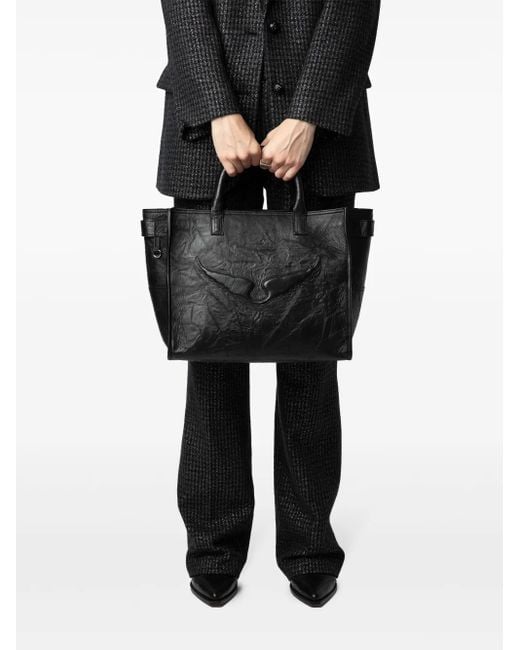 Zadig & Voltaire Angel Wings Tote Bag in Black | Lyst