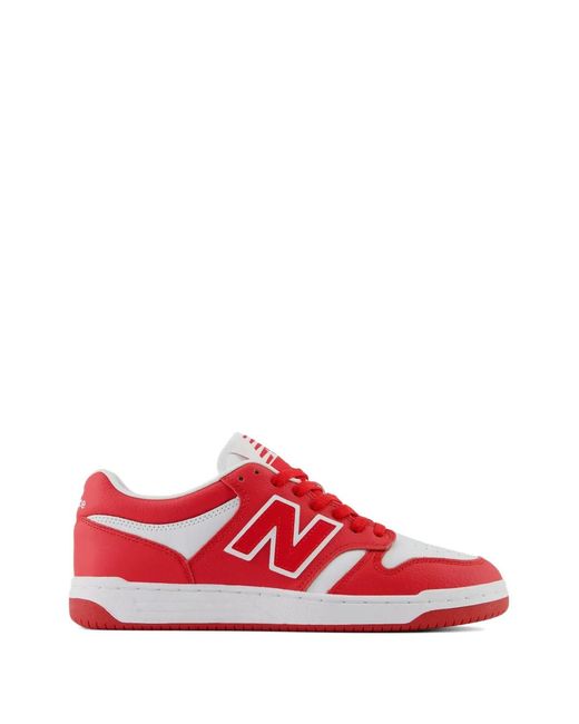New Balance 480 Lace-Up Sneakers in Red for Men | Lyst UK
