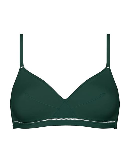 Eres Lydia Soyeuse Wireless Triangle Bra in Green | Lyst UK