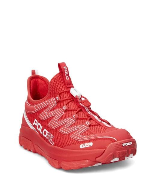 Polo Ralph Lauren Adventure 300 Trainers in Red | Lyst