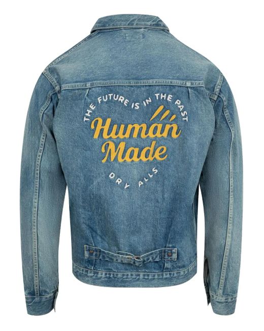 Human Made Future Denim Jacket in Blue for Men | Lyst