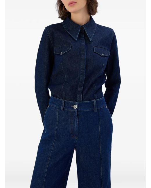 Occleus Charli Shirt in Blue | Lyst