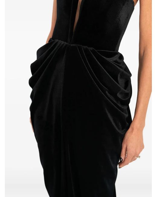 Ana Radu Strapless-Design Maxi Dress in Black | Lyst UK