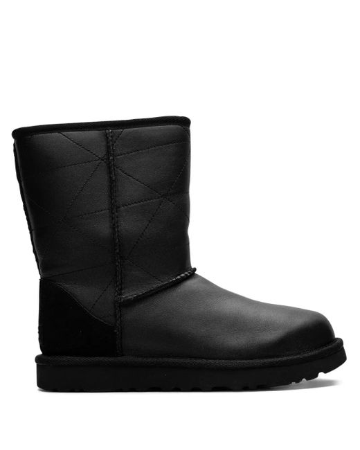 UGG Classic Short Pearlized Boots in Black | Lyst