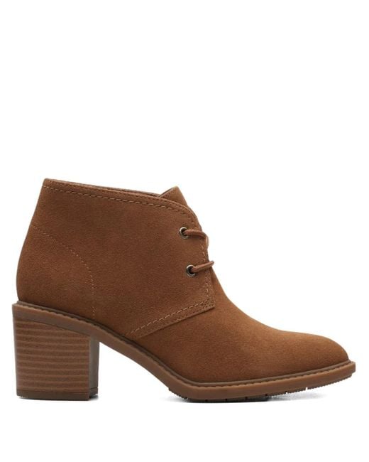 Clarks Scene Boots in Brown | Lyst