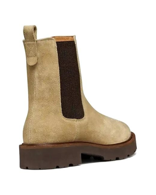 Geox 40Mm Norize Pull-Tab Lug-Sole Boots in Brown | Lyst UK
