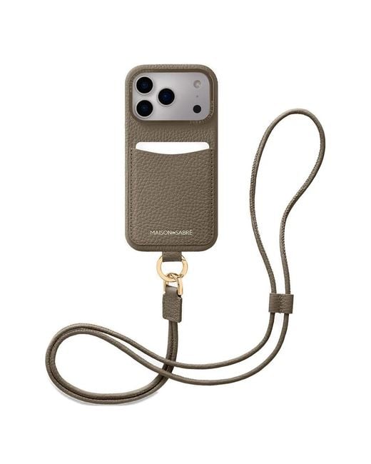 Maison De Sabre The Sling Card-Slot Iphone 17 Pro Case in Natural | Lyst UK