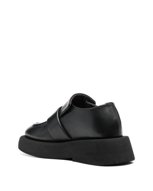 Marsèll Slip-On Leather Loafers in Black | Lyst