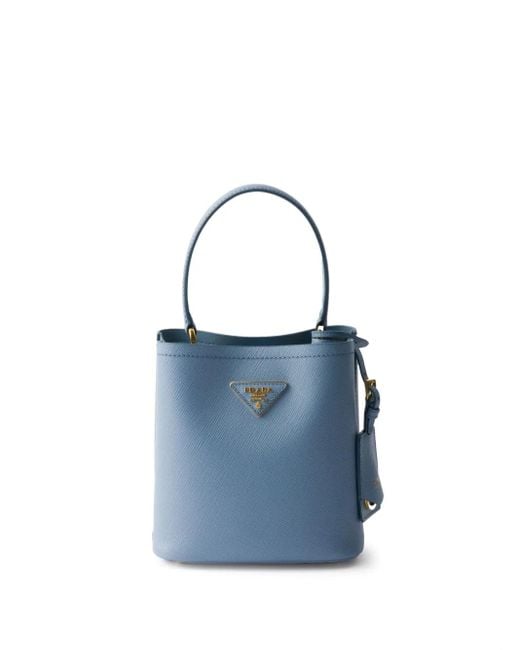 Prada Panier Mini Bag in Blue | Lyst