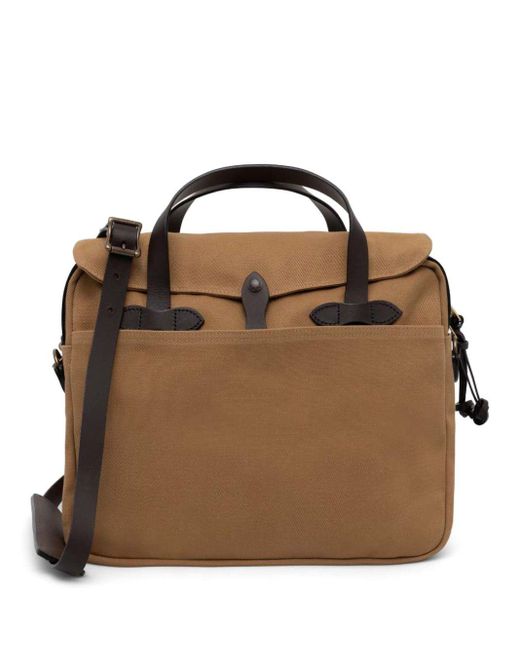 Filson Rugged Twill Original Briefcase in Brown | Lyst