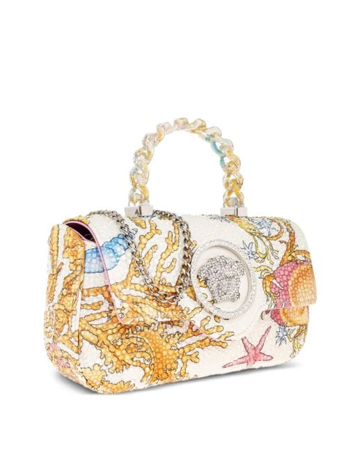 Versace La Medusa Embellished Sea-Life Cross Body Bag in Metallic | Lyst