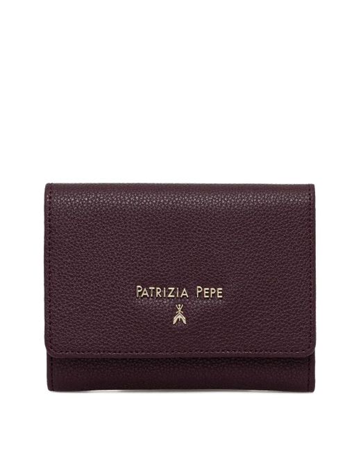 Patrizia Pepe Logo-Lettering Wallet in Purple | Lyst UK