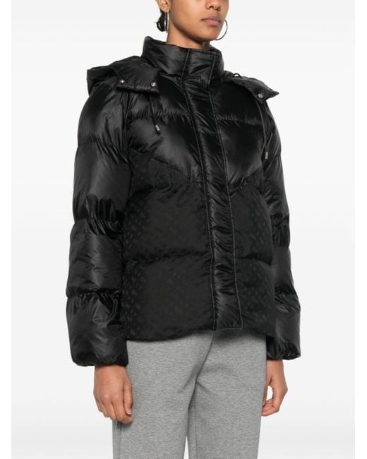 BOSS Monogram Puffer Jacket in Black | Lyst