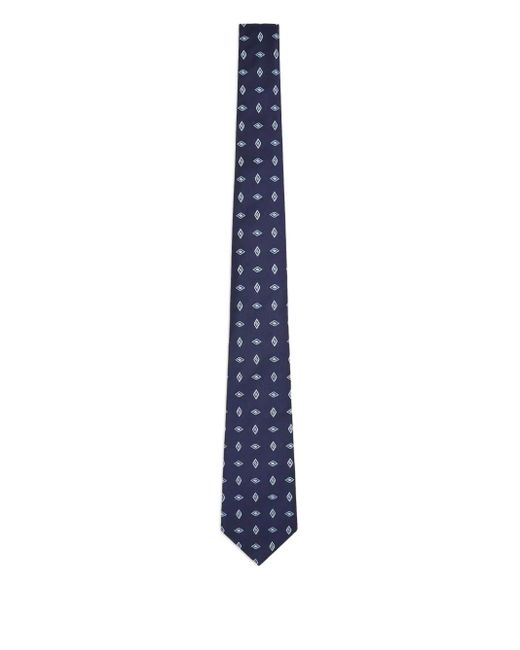 Giorgio Armani Geometric-Pattern Silk Tie in Blue for Men | Lyst UK