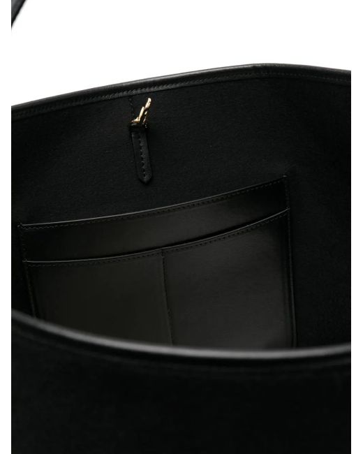 TOTEME Belted Doublé Tote Bag in Black | Lyst