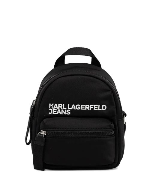 Karl Lagerfeld Logo-Embroidered Belt Bag in Black | Lyst UK