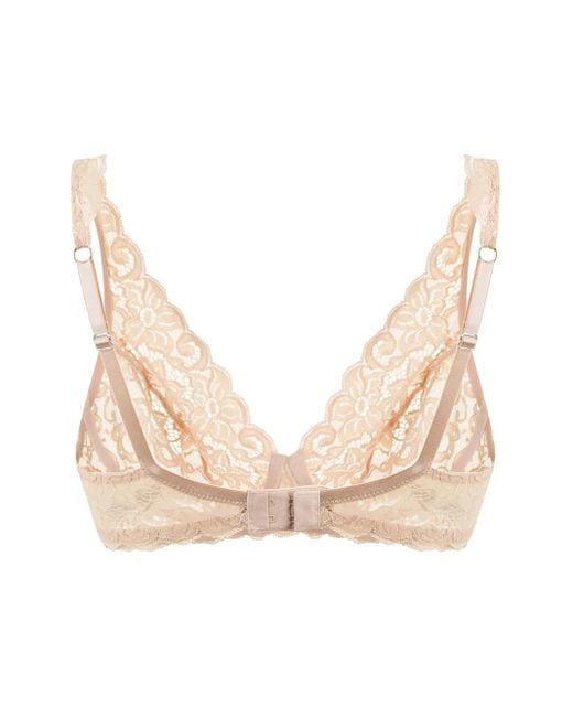 Hanro Moments Soft Cup Bra in Natural | Lyst