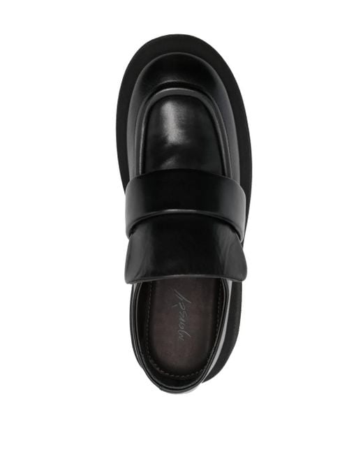 Marsèll Slip-On Leather Loafers in Black | Lyst