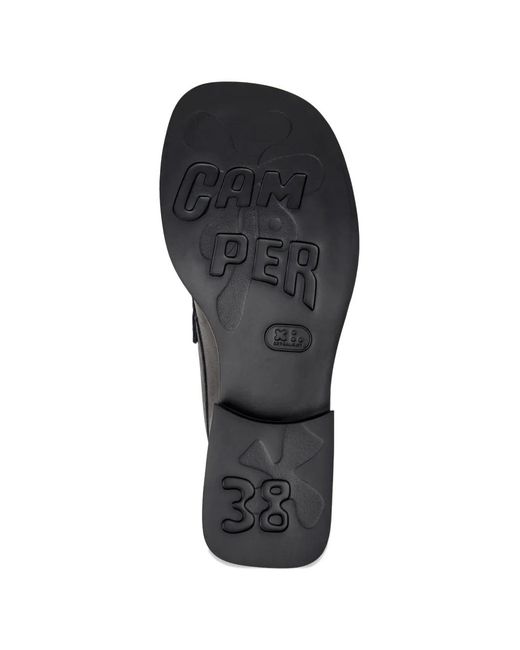 Camper Donna Leather Loafers in Black | Lyst UK