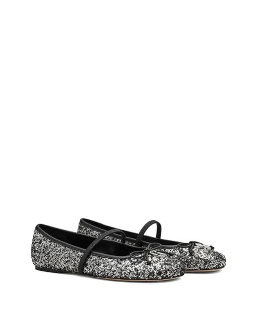 Marc Jacobs Sabrina Ballet Flats in Gray | Lyst