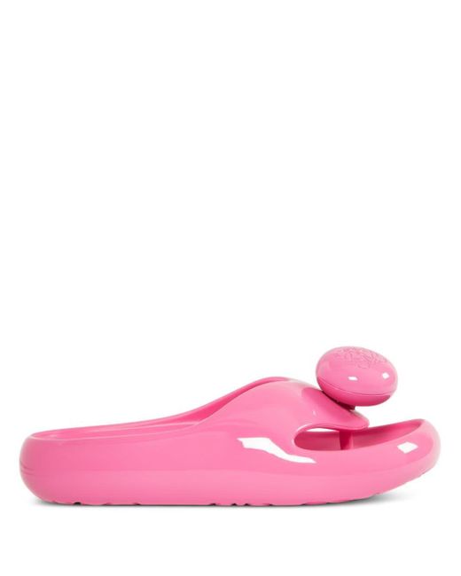 Loewe Pebble Foam Toe-Post Slide Sandals in Pink | Lyst