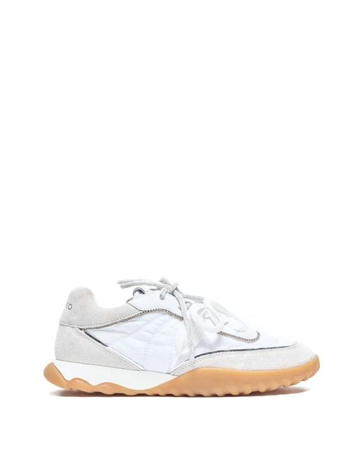 Pinko Round-Toe Sneakers in White | Lyst UK