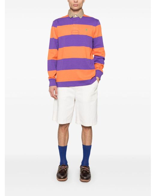 Polo Ralph Lauren Rugby Polo Shirt in Orange for Men | Lyst
