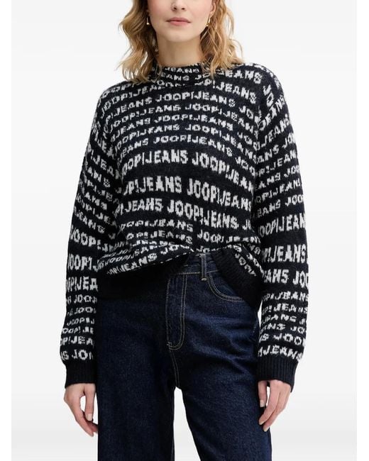 Joop! Kalissa Logo-Jacquard Pullover in Black | Lyst UK