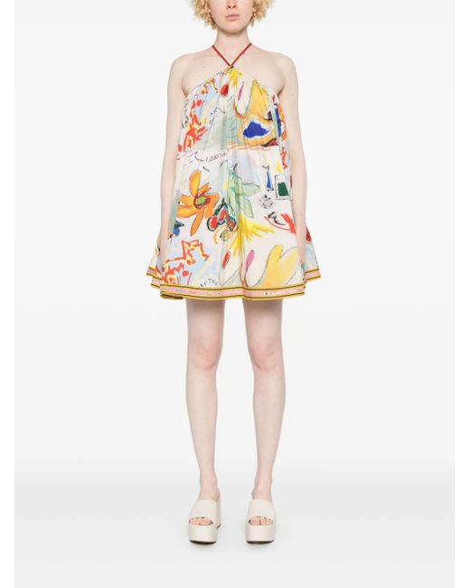 AlÉmais X Nadia Hernandez Charrasca Mini Dress In Orange Lyst