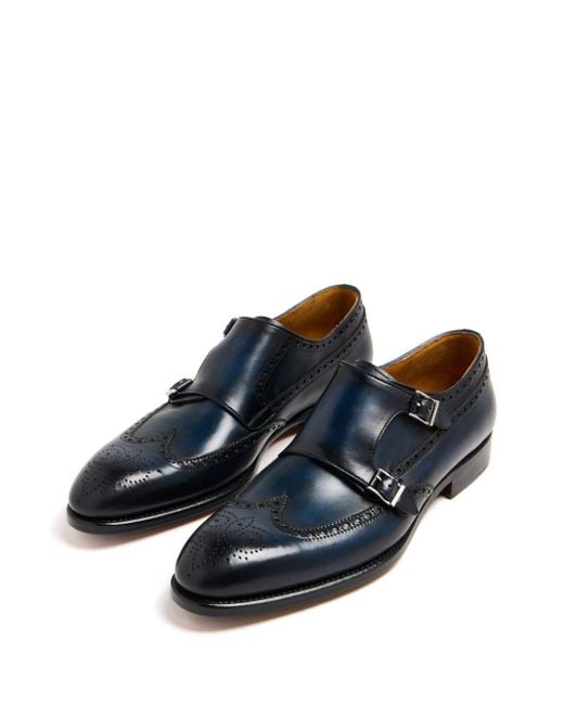 Magnanni Leros Monk Shoes in Blue for Men | Lyst