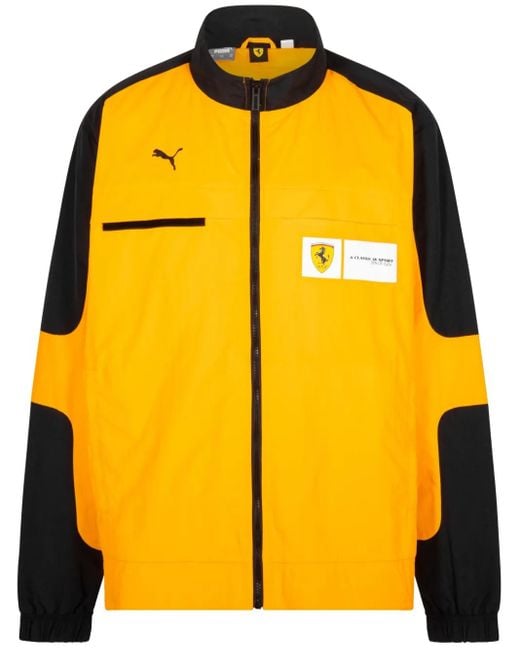 PUMA X Scuderia Ferrari Race Statement Jacket in Yellow for Men | Lyst