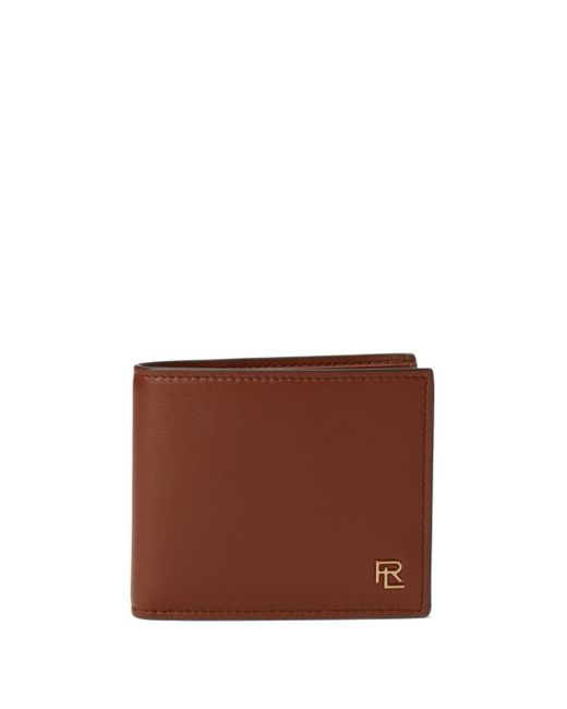 Ralph Lauren Bi-Fold Leather Wallet in Brown for Men | Lyst