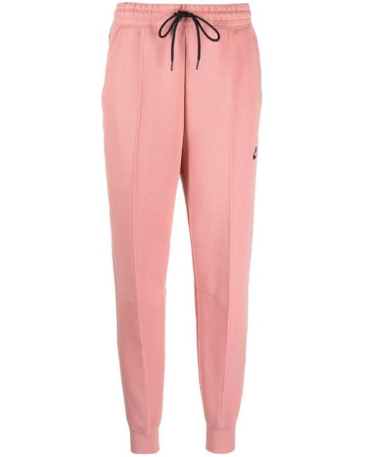 Nike Tech Fleece Track Pants in Pink | Lyst